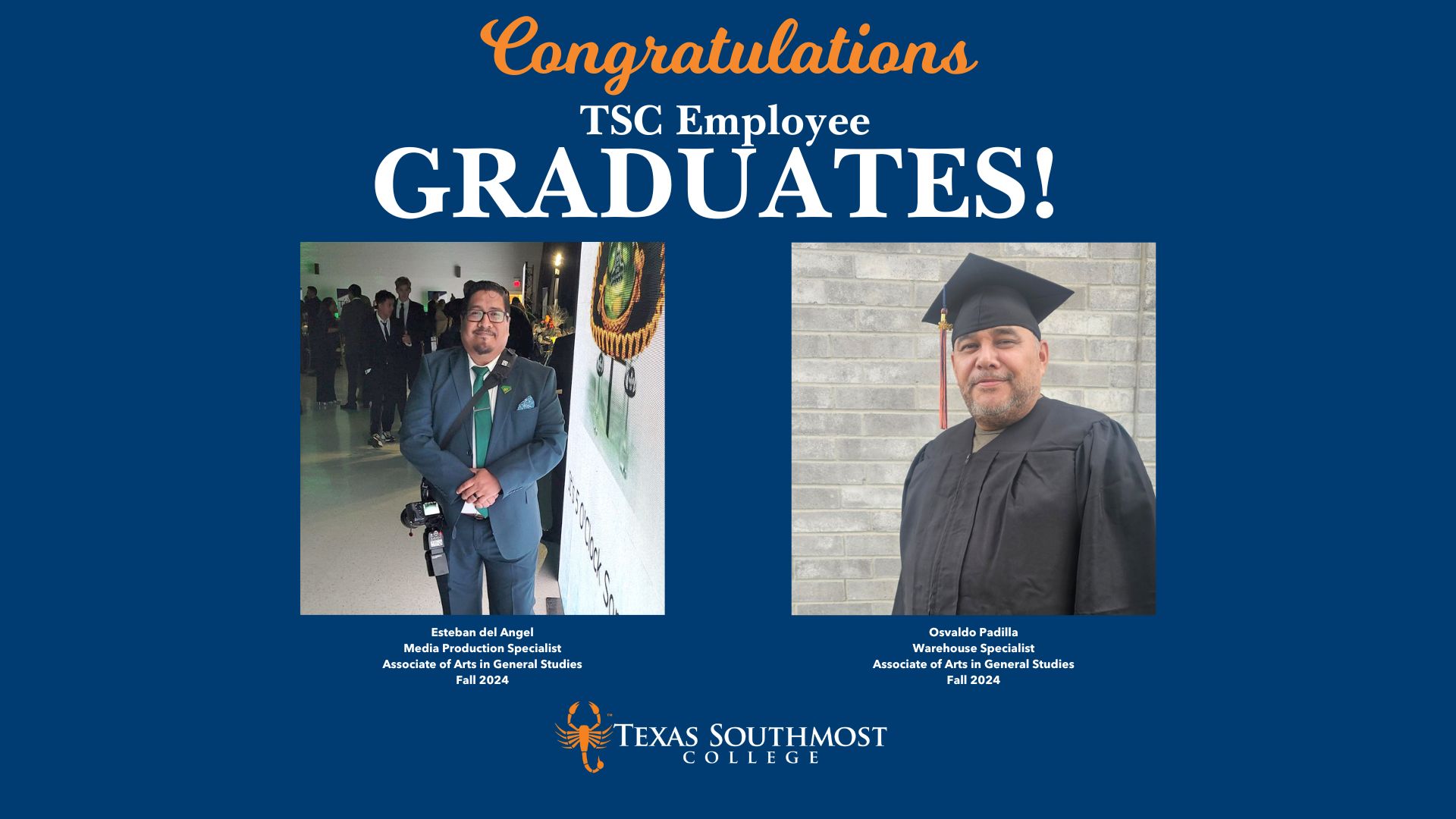Celebrating success: TSC employees earn their degrees and join the ...