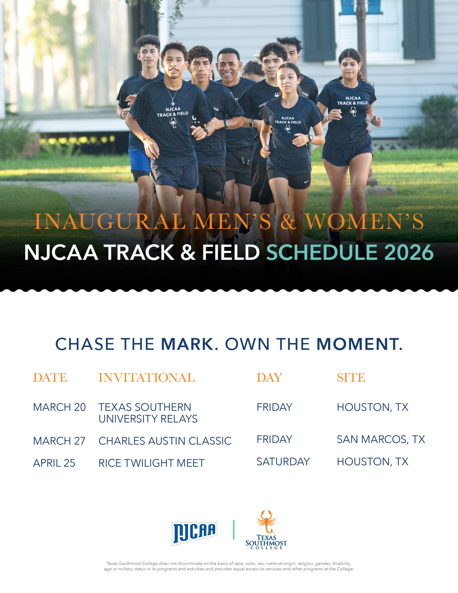 Texas Southmost College Announces Inaugural NJCAA Track & Field ...