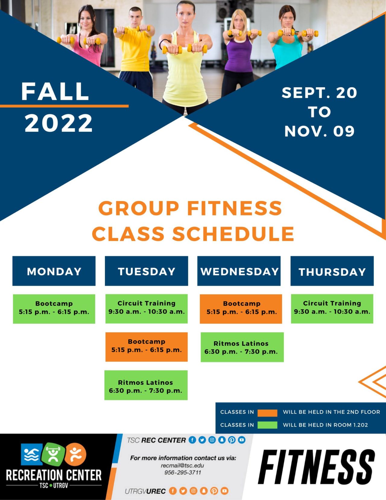 Group Fitness Classes (Ritmos Latinos Dance Class) - TSC Recreation Center