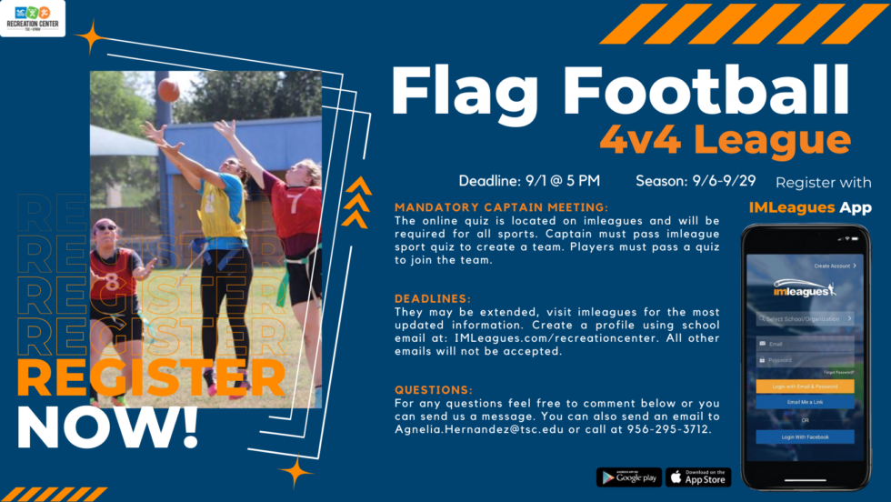 Intramural Flag Football Pre-Season Games - TSC Recreation Center