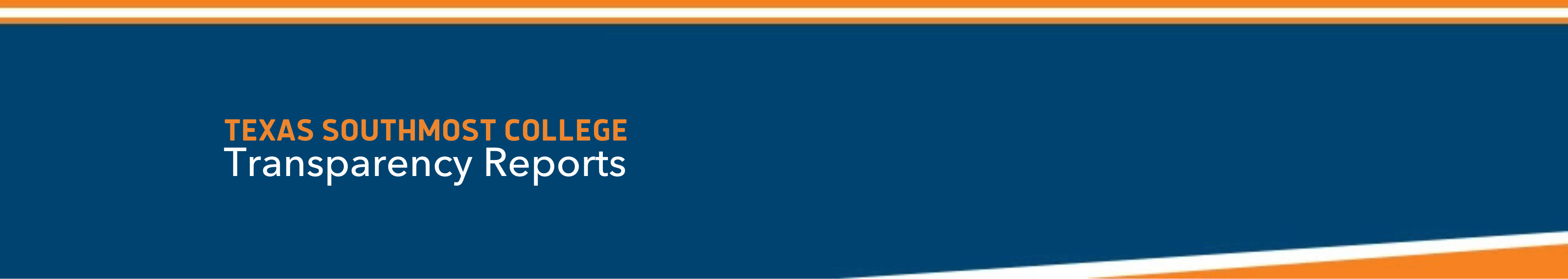 Transparency Reports - Texas Southmost College
